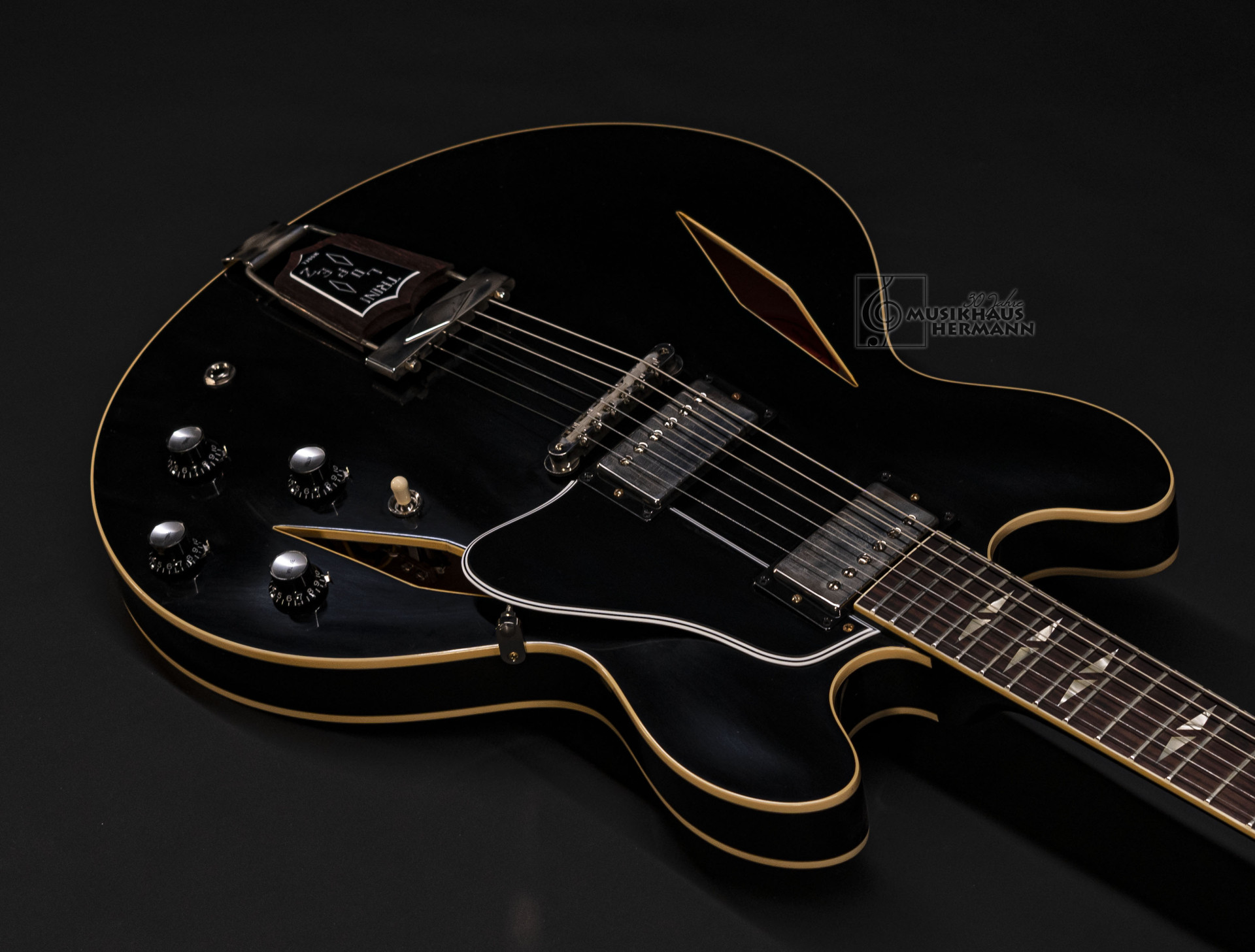 Gibson ES-335 Trini Lopez 1964 VOS Ebony | Musikhaus Hermann